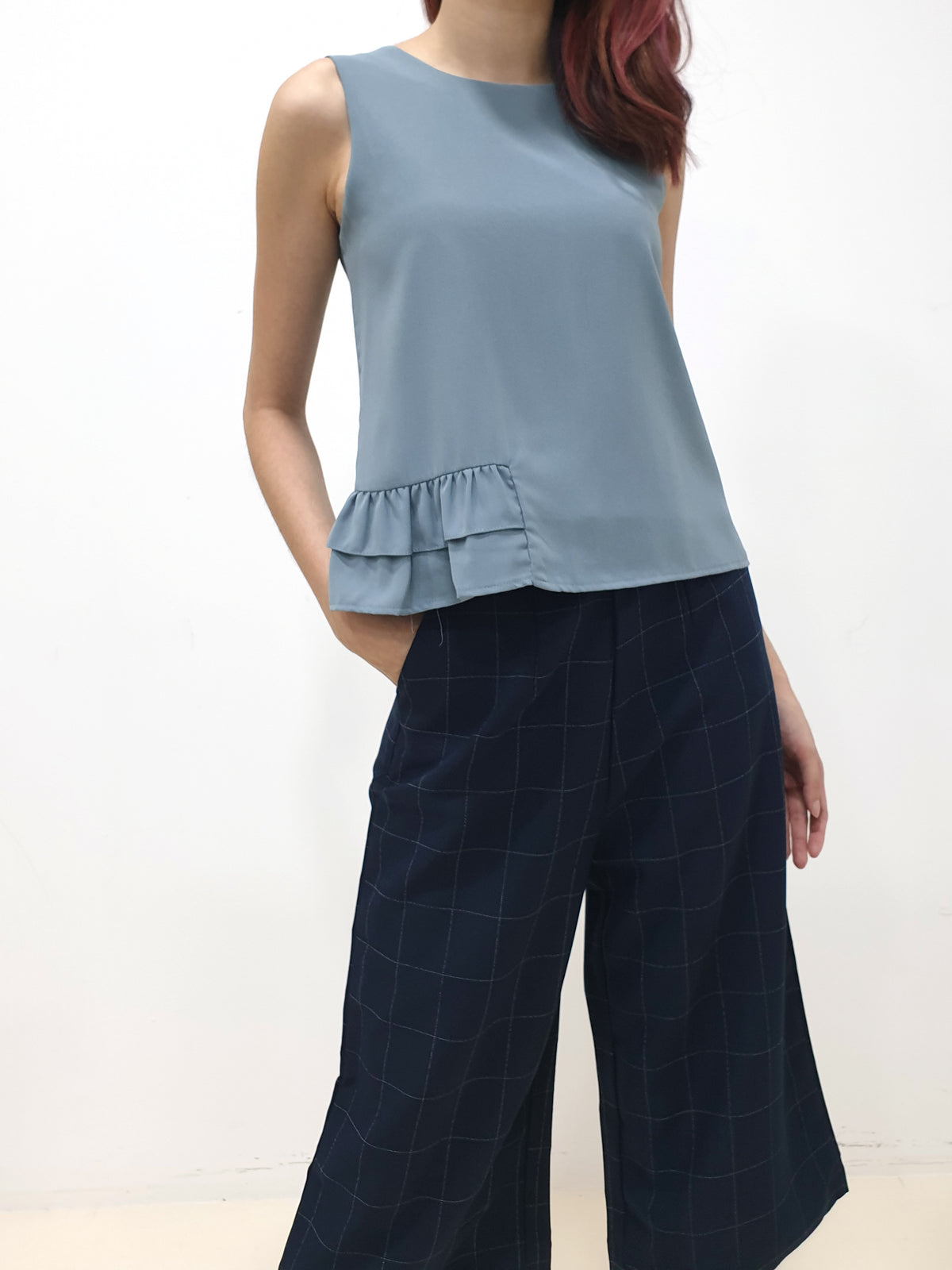 Side Ruffles Top (Non-returnable) - Ferlicious